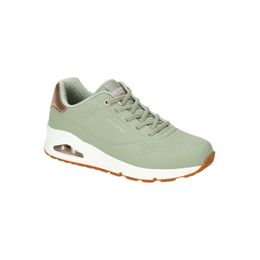 Skechers Lace-Up Shoes 'Skechers Uno Schuhe Damen Sneakers gr&uuml;n rose metallic 155196' female size 37 Green
