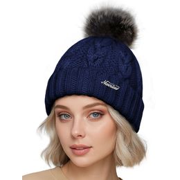 Neverless M&uuml;tze 'Jule' Damen Gr&ouml;&szlig;e 54/64 navy