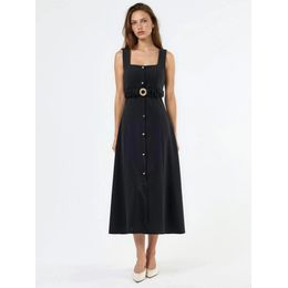 Busem Midi Kleid Damen Gr&ouml;&szlig;e 40 schwarz Sommerkleid