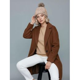 Neverless Beanie 'Jule' female size 54/64 Light beige