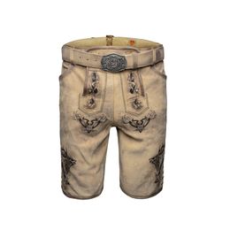 MADDOX COUNTRY Country Maddox Trachtenhose 'Felixsee' Herren Gr&ouml;&szlig;e 48 hellbraun / schwarz