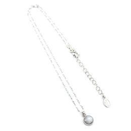 Sergio Engel Necklace 'Beach Kette 01 Farbig akzentuierte Stahlkette mit Natursteinanh&auml;nger' female size 38 / 42 cm natural white