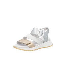 Rieker Sandals female size 43 Gold / Silver / White