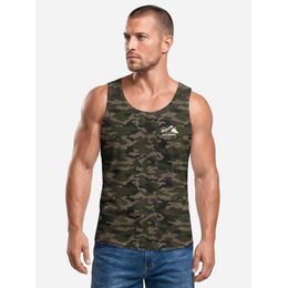 Neverless Shirt 'Minimalistic Mountain' Herren Gr&ouml;&szlig;e XXXL gr&uuml;n