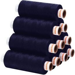 buttinette Universal-N&auml;hgarn, St&auml;rke: 100, 10er-Pack, marine