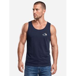Neverless Shirt 'Minimalistic Mountain' Herren Gr&ouml;&szlig;e M navy