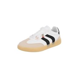 Ital-Design Sneaker low Damen Gr&ouml;&szlig;e 39 beige / schwarz / wei&szlig; Sommerschuhe