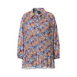 Ulla Popken Tunic female size XXL/XXXL Light blue / Plum / Blackberry / Orange
