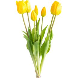 OTTO home Kunstpflanze &raquo;Maiva&laquo; Tulpenb&uuml;ndel im 7er-Set gelb Kunststoff B/H/L: 20cm x 47cm, 7 Stk.