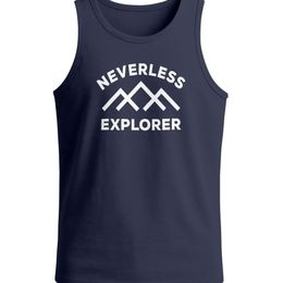Neverless Shirt 'Bergkette' Herren Gr&ouml;&szlig;e S navy