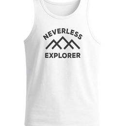 Neverless Shirt 'Bergkette' Herren Gr&ouml;&szlig;e XL wei&szlig;