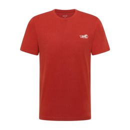 Mustang T-Shirt 'Austin' Herren Gr&ouml;&szlig;e 4XL hellbeige / merlot