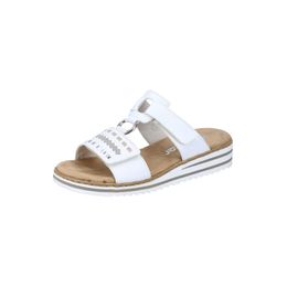 Rieker Mules female size 36 Beige / Silver / White