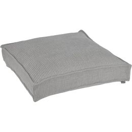 HOCK Bodenkissen &raquo;Jonny&laquo; Cordkissen inkl. F&uuml;llung, 60x60x10cm, Bodenkissen, strukturiert grau Obermaterial: 100% Polyester B/L: 60cm x 60cm, 1 Stk.
