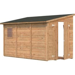 Palmako Ger&auml;tehaus &raquo;Mia&laquo; hellbraun braun Massivholz Einheitsgr&ouml;&szlig;e