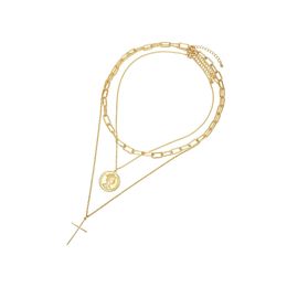 Lulu & Jane Lulu & Jane Kette Damen Gr&ouml;&szlig;e One Size goldgelb