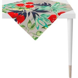 Apelt Mitteldecke &raquo;Letizia, LOFT STYLE, Sommerdeko, Sommer&laquo; Digitaldruck rot Baumwolle B/L: 100cm x 100cm, 1 Stk., quadratisch