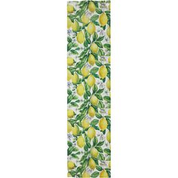 done. Tischl&auml;ufer &raquo;LEMON&laquo; Bedruckt bunt Leinen, Polyester B/L: 40cm x 150cm, 1 Stk., rechteckig