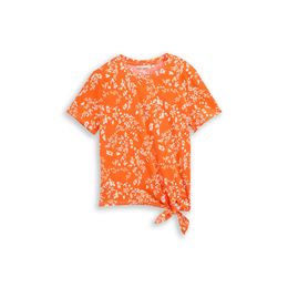 Tom Tailor Denim Shirt female size XS Orange / White