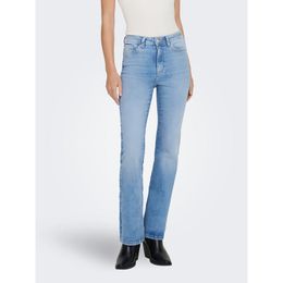 Only Damen ONLY Bootcut-Jeans &raquo;ONLWAUW HW FLARED DNM TAI312&laquo; blau M (38), L&auml;nge 30