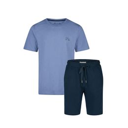 Phil & Co. Berlin Pyjama kurz Herren Gr&ouml;&szlig;e M blau