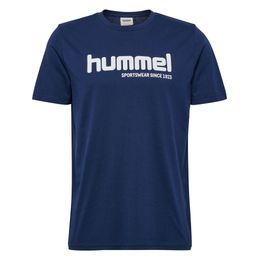 Hummel T-Shirt 'PULSE' Herren Gr&ouml;&szlig;e L enzian / wei&szlig;