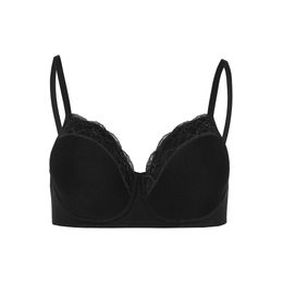 Hanro BH 'Cotton Lace' Damen Gr&ouml;&szlig;e 80 schwarz