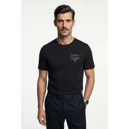 Tommy Hilfiger Herren T-Shirt &raquo;BRAND LOVE LEFT CHEST RWB TEE&laquo; regular fit, Rundhals schwarz XL
