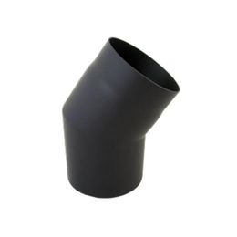 Bertrams Bogen 05SB33-200 33&deg;, 2-tlg., &Oslash; 200 x 2 mm, feststehend, ohne T&uuml;r, schwarz