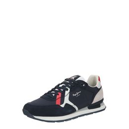 Pepe Jeans Sneakers 'Brit Road' male size 44 Navy / Red / Off white