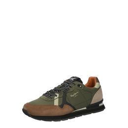 Pepe Jeans Sneakers 'BRIT ROAD' male size 43 Beige / Umbra / Olive / Black