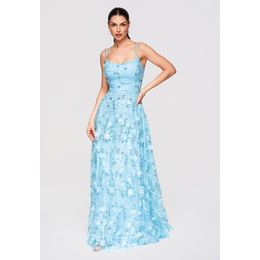 Ombre Abendkleid Damen Gr&ouml;&szlig;e 40 blau Sommerkleid