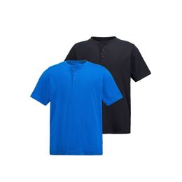 JP1880 Shirt Herren Gr&ouml;&szlig;e L Gro&szlig;e Gr&ouml;&szlig;en blau / schwarz