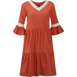 feel good Damen Sommerkleid terra-ecru Gr&ouml;&szlig;e 36/38