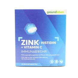 2x Gesund Leben Zink+Histidin+Vit.C Brausetabletten 30 St
