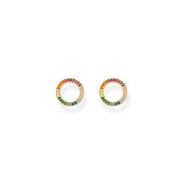 Thomas Sabo 925/- Sterling Silber, 750/- Gelbgold vergoldet Ohrstecker | Gr.: onesize