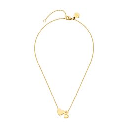PURELEI Kette 'Letter Heart B' Damen Gr&ouml;&szlig;e 50 / 55cm gold