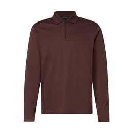 Street One Men Langarm Poloshirt mit Zipperdetail Herren Gr&ouml;&szlig;e XXXL kastanienbraun