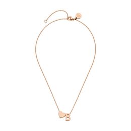 PURELEI Kette 'Letter Heart B' Damen Gr&ouml;&szlig;e 50 / 55cm rosegold