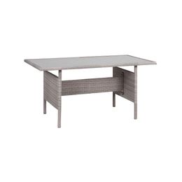 Beliani Esstisch VITERBO in Grau - (W) 80 x (H) 74 x (L) 145 cm | Gr.: onesize