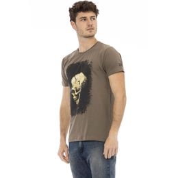 Trussardi T-Shirt Herren Gr&ouml;&szlig;e L braun / gelb / schwarz / wei&szlig;