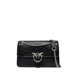 Pinko Schultertasche 'Pinko Sac Rabat Love One Light Mini Vitello Wr Noir' Damen Gr&ouml;&szlig;e One Size schwarz