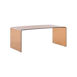 Beliani Couchtisch KENDALL in Braun - (W) 50 x (H) 40 x (L) 100 cm | Gr.: onesize