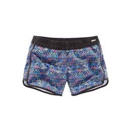Lascana Badeshorts in schwarz-bedruckt | Gr.: 36
