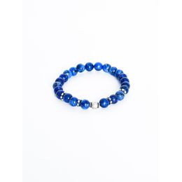 Addicted2 Armband 'Antistress bracciale lavorato a mano in argento 925 con blue jasper' Herren Gr&ouml;&szlig;e 20.5 blau / azur