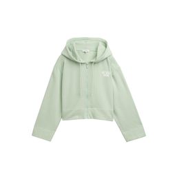 Tom Tailor Denim Sweatjacke Damen Gr&ouml;&szlig;e M mint / wei&szlig;