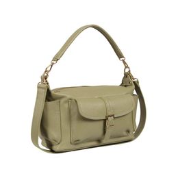 Toscanto Schultertasche Leder gr&uuml;n ca. 34cm | Gr.: onesize