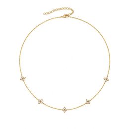 Alster Herz Kette 'LUCKY MOMENTS' Damen Gr&ouml;&szlig;e 40 / 45cm gold
