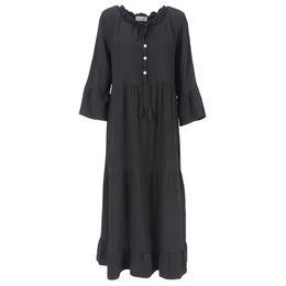 Seasons Of April Kleid 'AMARA MUSSELIN ' Damen Gr&ouml;&szlig;e 34/42 schwarz Sommerkleid