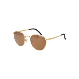 Serengeti Unisex Sonnenbrille Rund Gold | Gr.: onesize